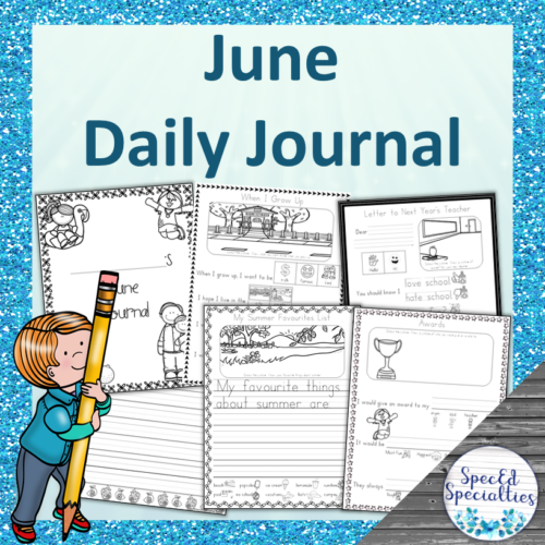 June Father's Day, Summer Daily Journal for Special Education | Made By ...