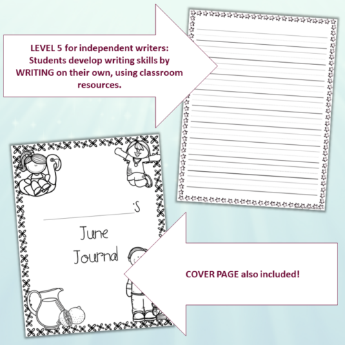 June Father's Day, Summer Daily Journal for Special Education | Made By ...