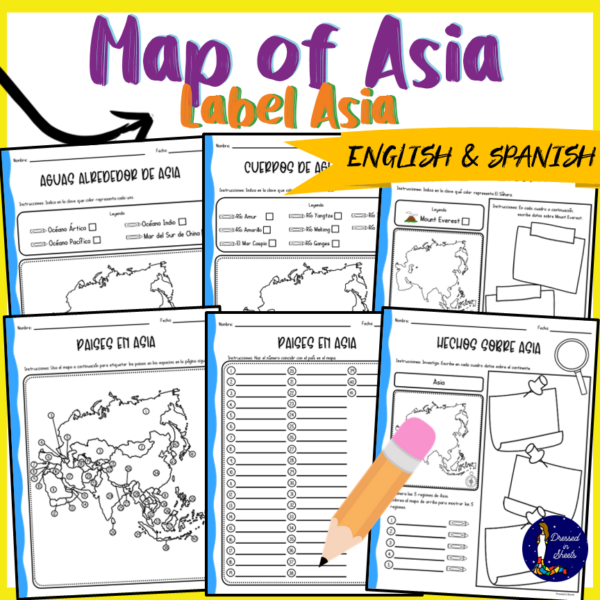 Map of Asia Label Asia | Made By Teachers