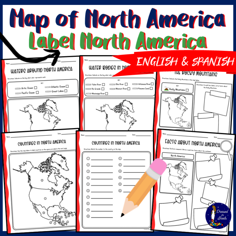 Map of North America Label North America - Made By Teachers