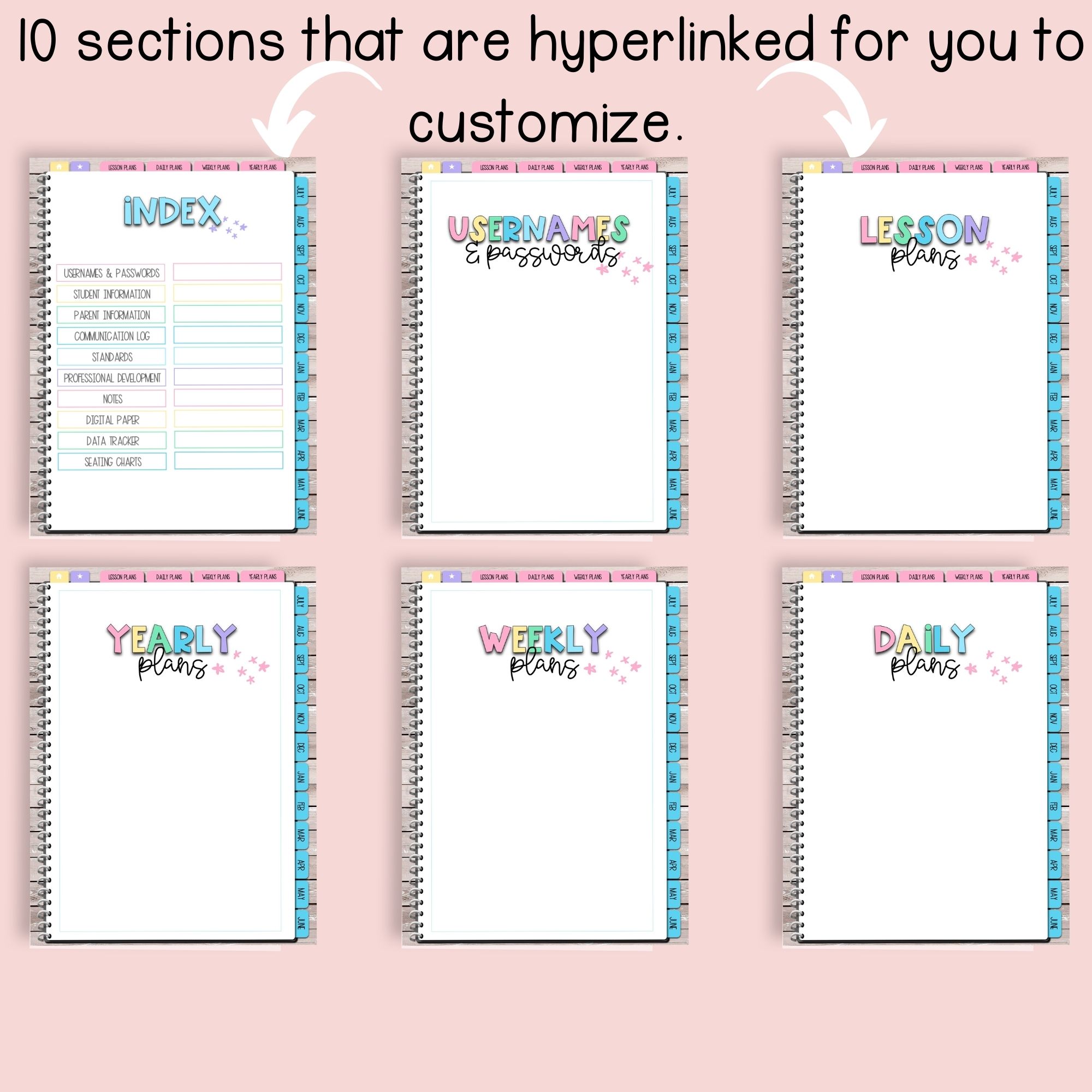 Digital Teacher Planner Dated 2022-2023 Ipad, Tablet PDF Annotating App ...