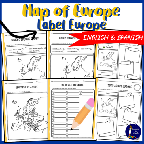 Map of Europe Label Europe - Made By Teachers