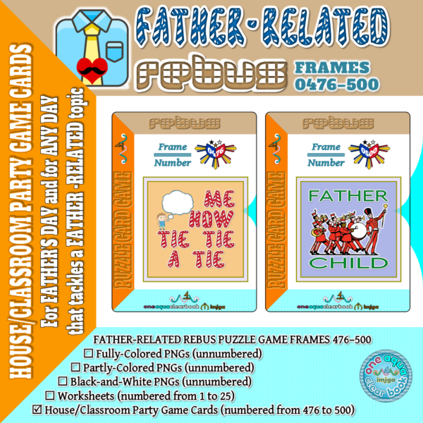 Fully Colored Rebus Puzzle Game Frames 101–125 PNGs - Made By Teachers
