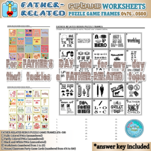 Rebus Puzzle Game Frames 101–200 Worksheets | Made By Teachers