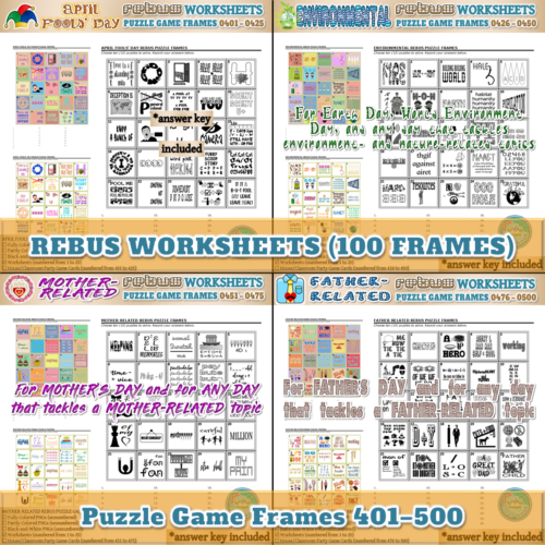 VALENTINE Rebus Puzzle Frames 251–275 Worksheets | Made By Teachers