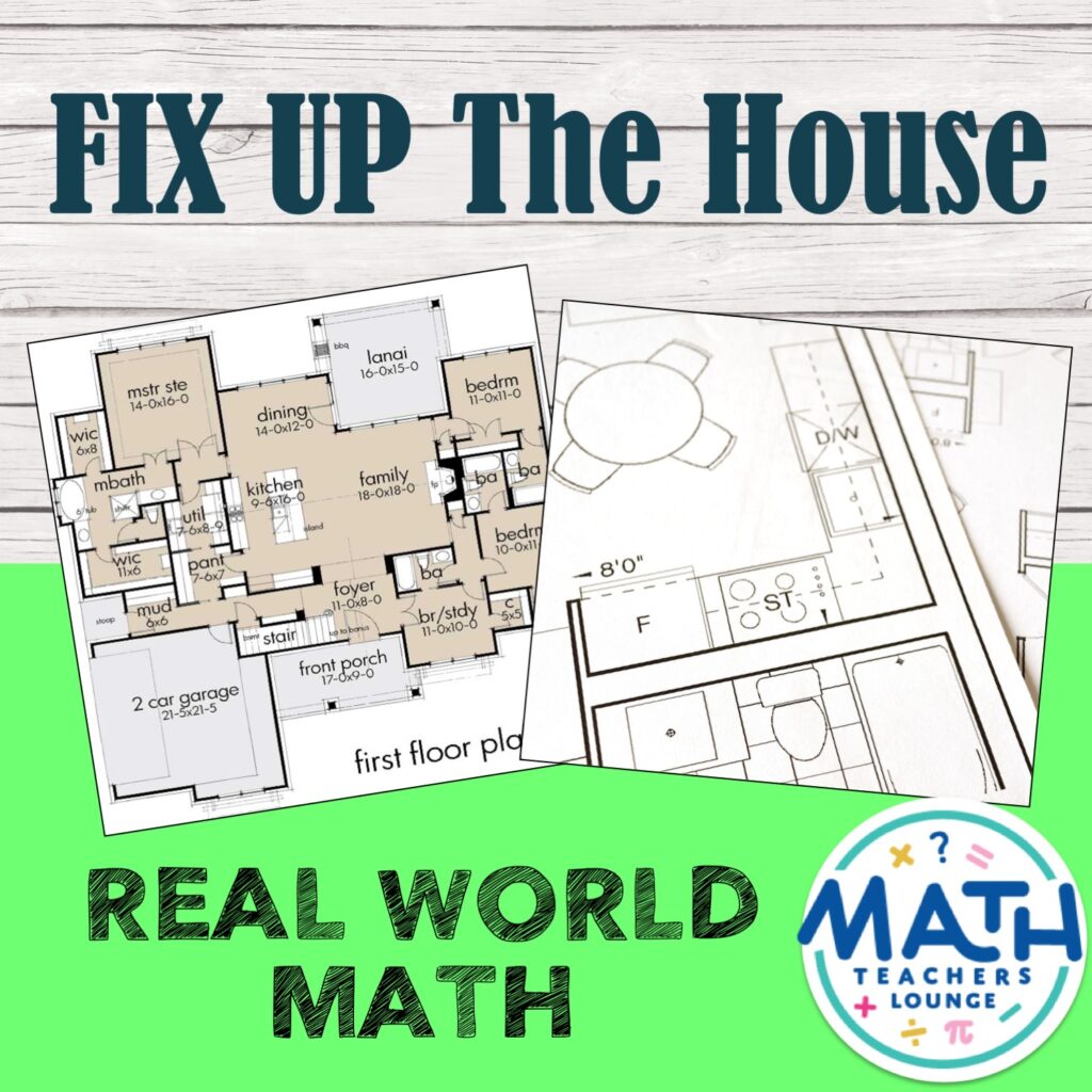 Fix Up The House - Real Life Math Project | Made By Teachers