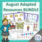 Back to School Adapted Resources for Special Education August BUNDLE ...