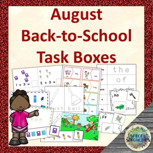 Back to School Adapted Resources for Special Education August BUNDLE ...
