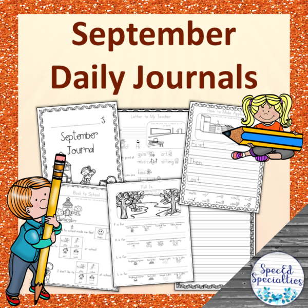 September Daily Journals for Special Education - Made By Teachers