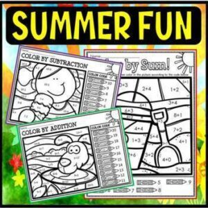 Summer color by code - Made By Teachers