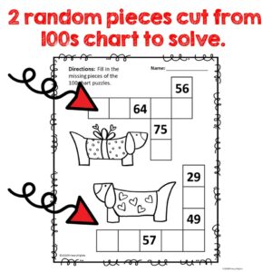VALENTINE'S DAY MATH 100 CHARTS | VALENTINE'S DAY ACTIVITIES ...