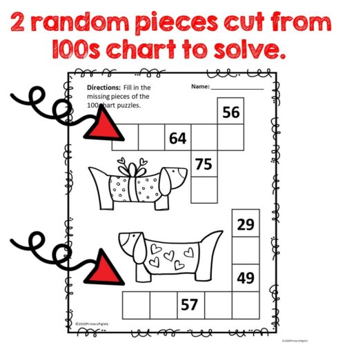 VALENTINE'S DAY MATH 100 CHARTS | VALENTINE'S DAY ACTIVITIES ...