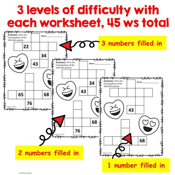 VALENTINE'S DAY MATH 100 CHARTS | VALENTINE'S DAY ACTIVITIES ...