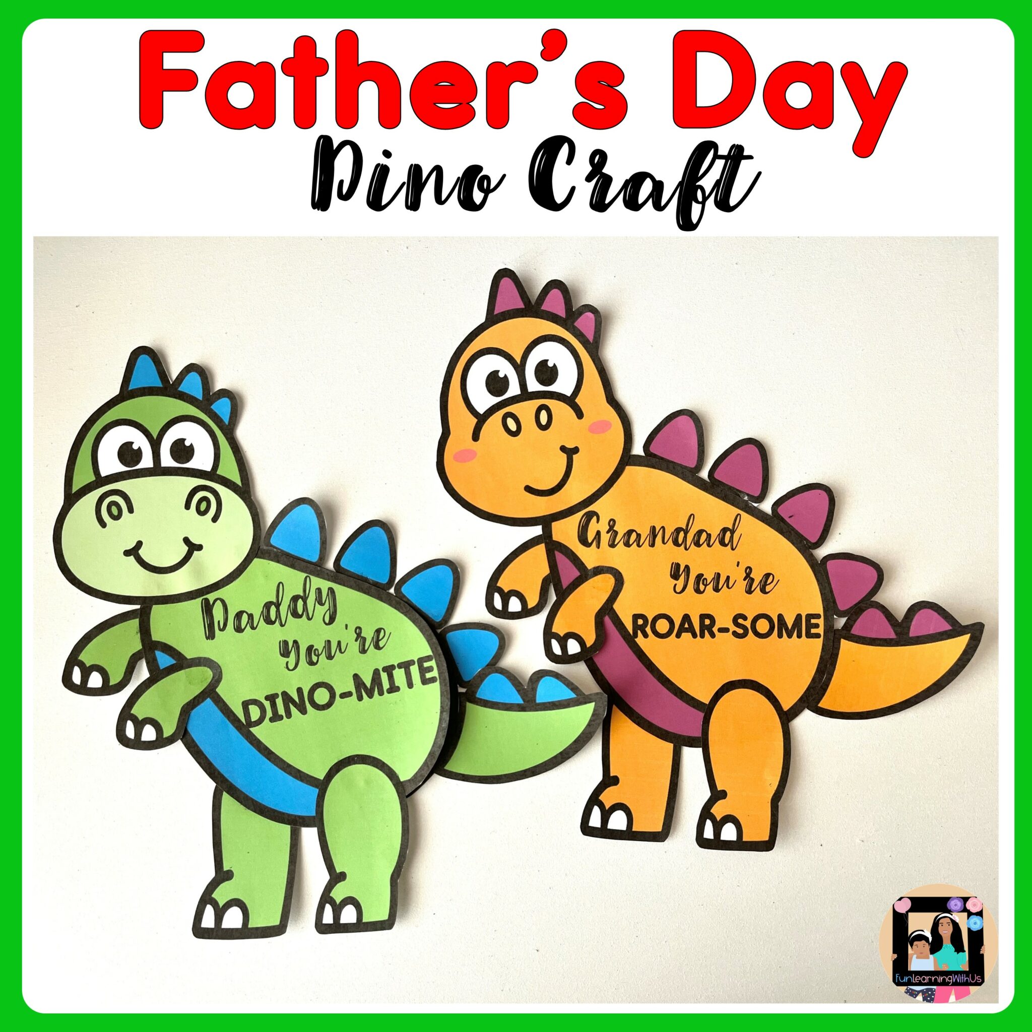 Father's day Dinosaur Craft | Grandparent day Dino Craft | Made By Teachers