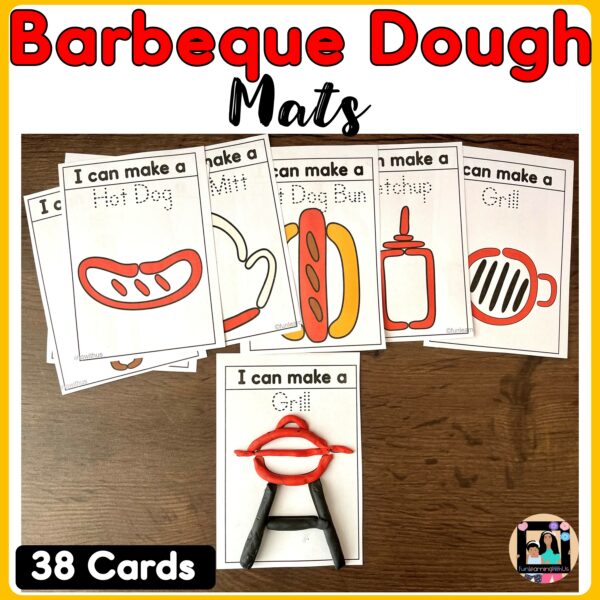 Barbeque Dough Center Mats | Summer Camping Fine Motor Activity | Made ...