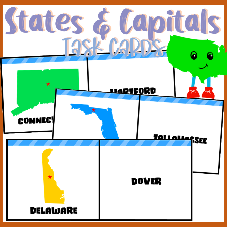 States and Capitals Flashcards - Made By Teachers