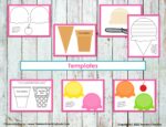 Summer Bulletin Board Kit with Writing Activities in Ice Cream Theme ...