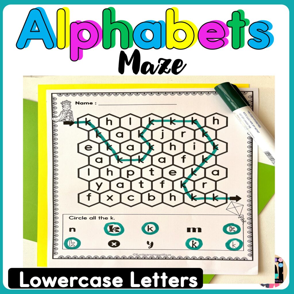 Lowercase Alphabet Maze Letter Recognition Activity - Made By Teachers
