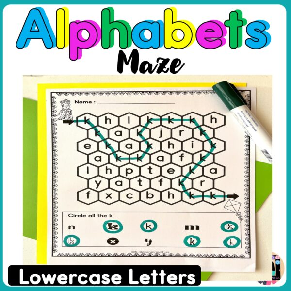 Lowercase Alphabet Maze Letter Recognition Activity - Made By Teachers