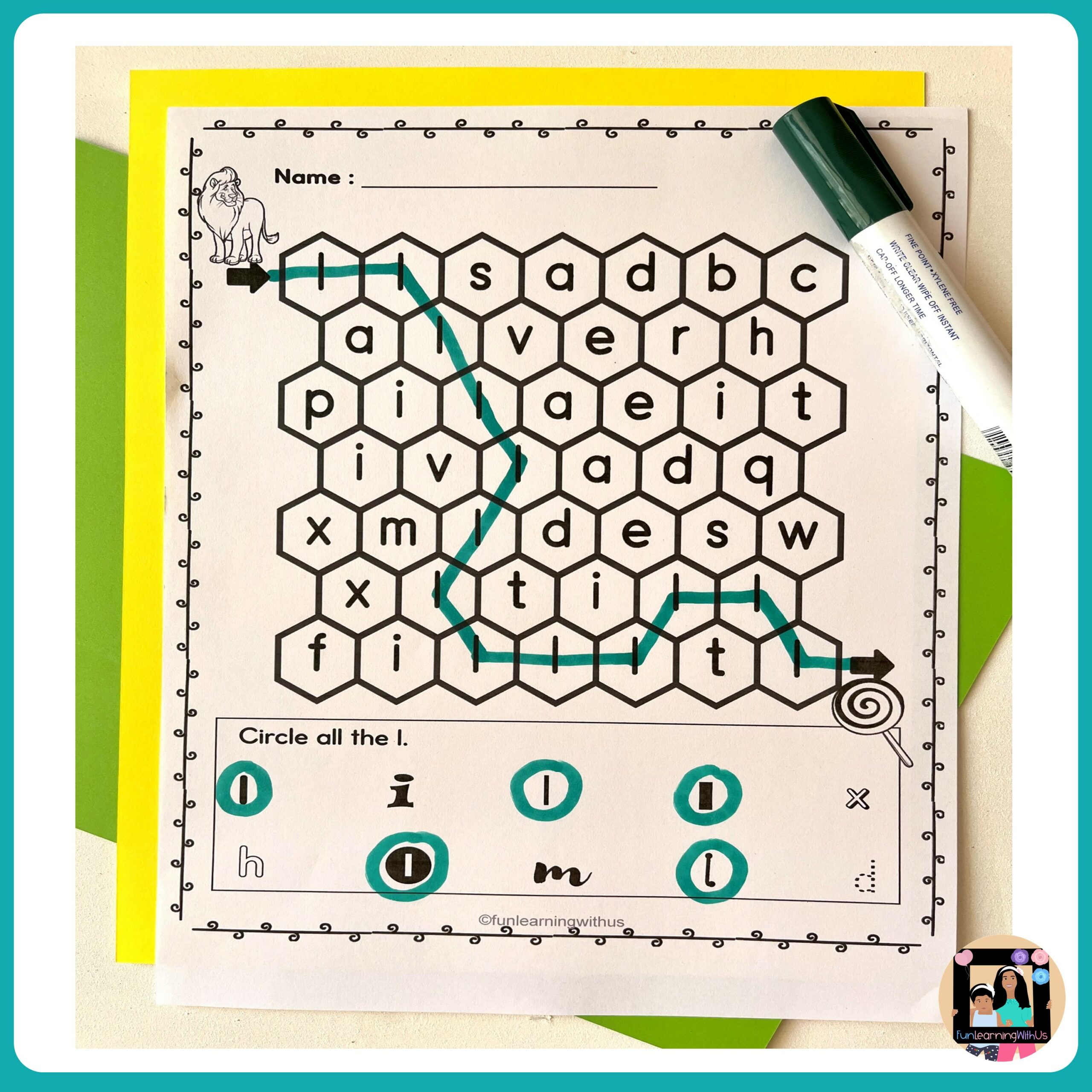Lowercase Alphabet Maze Letter Recognition Activity - Made By Teachers