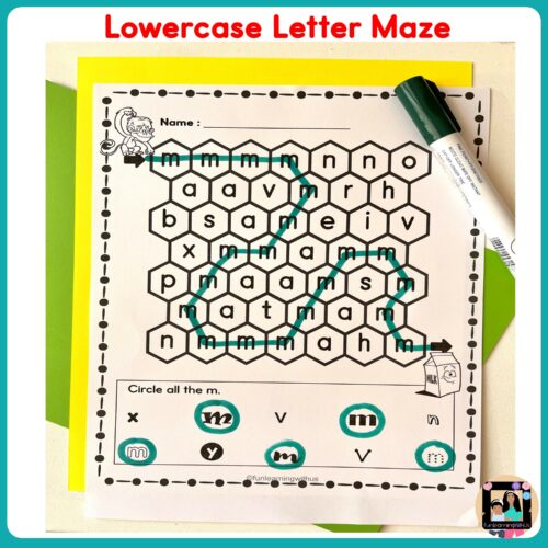 Alphabet Maze Letter Recognition Activity - Made By Teachers
