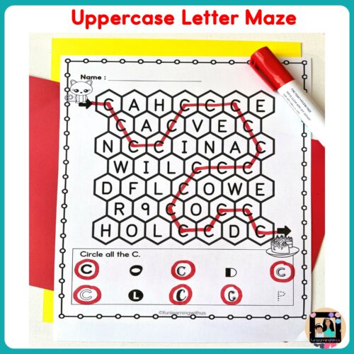 Alphabet Maze Letter Recognition Activity - Made By Teachers