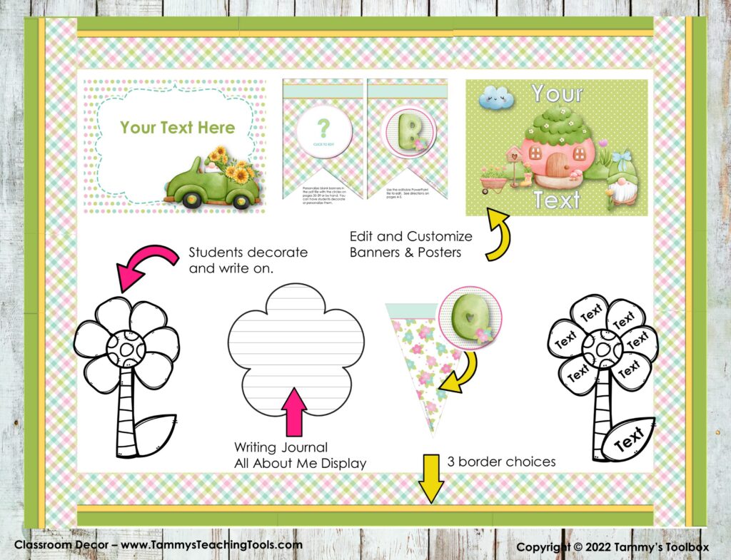 Spring Bulletin Board Kit with Writing Activities | Made By Teachers