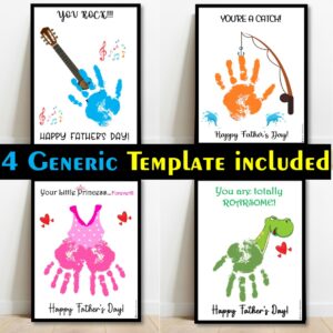Fathers Day Handprint Art, Keepsake Art, Fathers Day Craft Activities ...