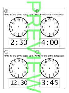 Telling Time to the Nearest Quarter Hour - Made By Teachers