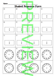 Telling Time to the Nearest Quarter Hour - Made By Teachers