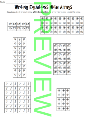 Multiplication Single Digit Word Problems with Arrays and Pictures ...