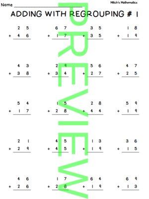 Adding with Regrouping Tens and Hundreds Place Value | Made By Teachers