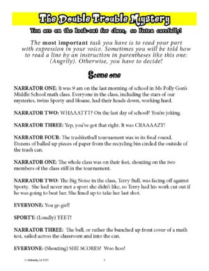 Readers' Theater End of Year Mystery Script - Made By Teachers