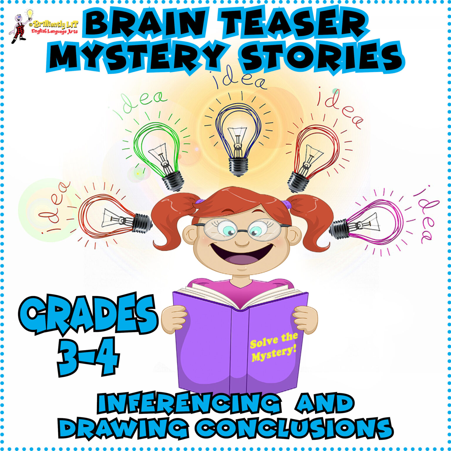 Brain Teaser Mystery Stories Grades 3-4: Making Inferences and ...
