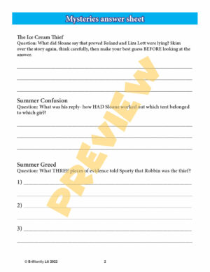 Summer Brain Teaser Stories, Riddles and Puzzles Grades 5-7 | Made By ...