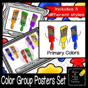 Color group poster set for art rooms and classrooms - Made By Teachers