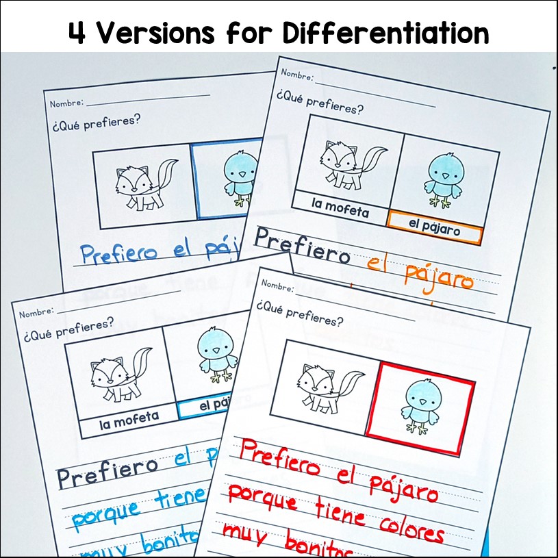 Animales del bosque - Ejercicios de escritura | Made By Teachers