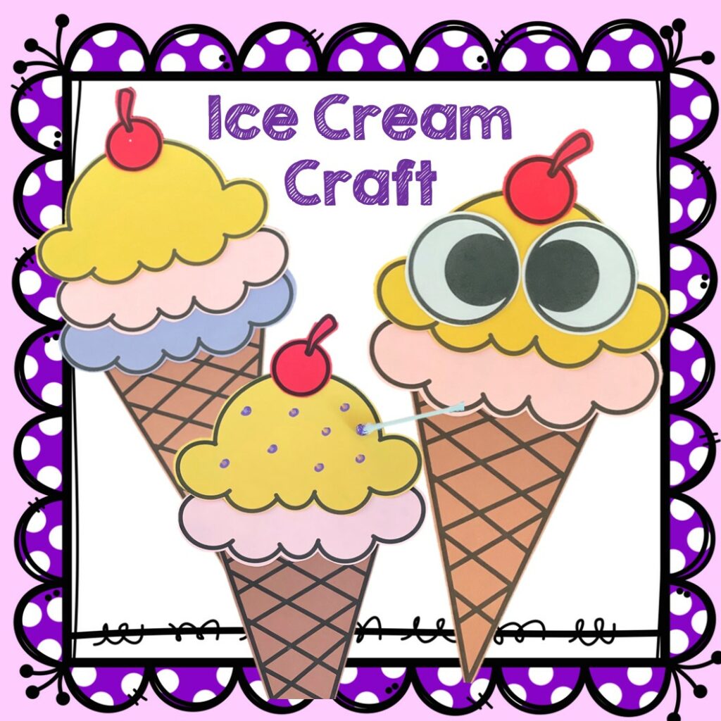 Ice Cream Cone Craft, Summer Craft - Made By Teachers