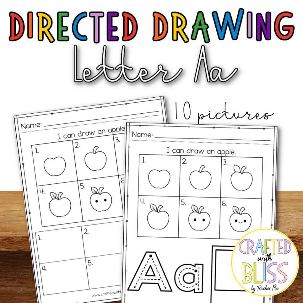 Directed Drawing Letter Bb Alphabet Worksheet Phonics Printable - Made ...