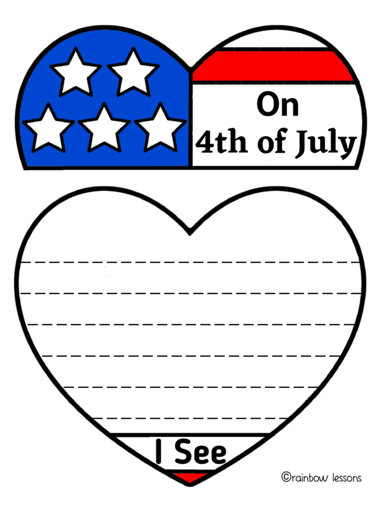 4th of July Craft | 4th of July Activities | 4th of July FlipBook ...