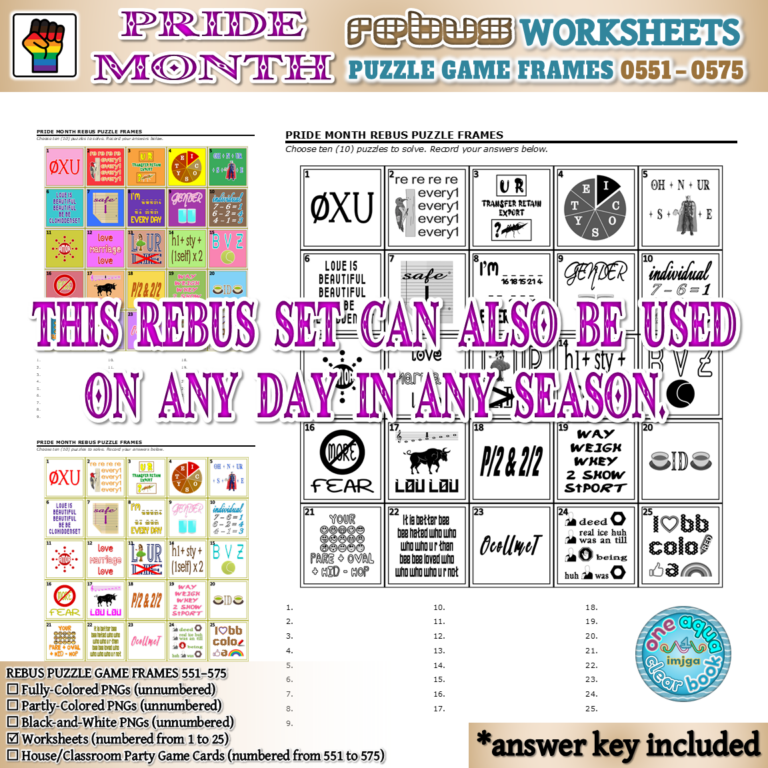 Fully Colored Rebus Worksheets | Made By Teachers