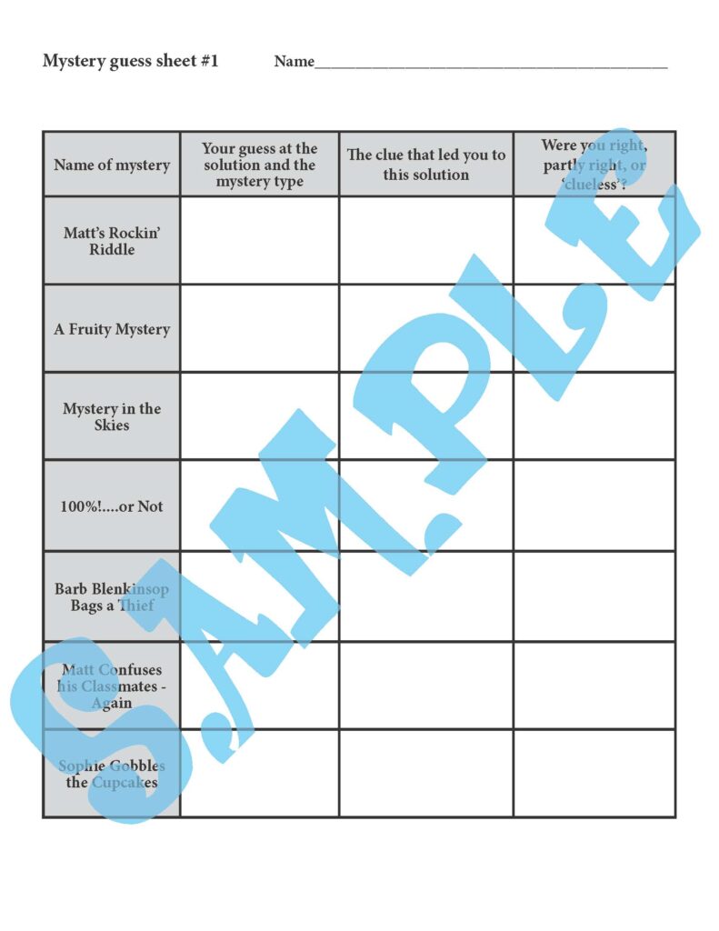 BRAIN TEASER MYSTERY STORIES GRADES 5-8: Making inferences - Made By ...