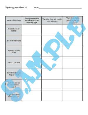 BRAIN TEASER MYSTERY STORIES GRADES 5-8: Making inferences - Made By ...