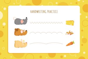 Fine motor tracing skill / Prewriting lines and shapes for Pencil ...