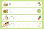 Fine motor tracing skill / Prewriting lines and shapes for Pencil ...