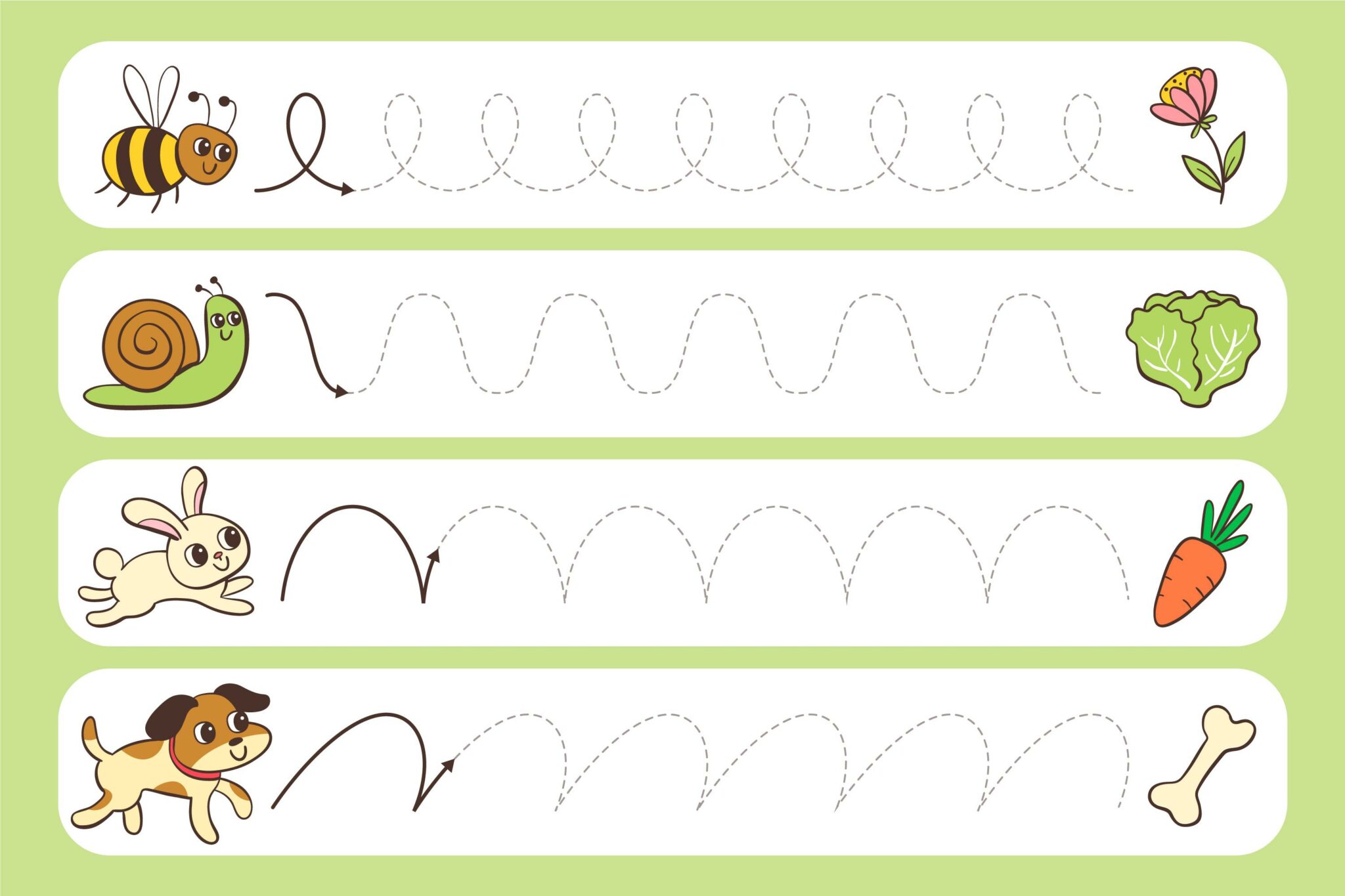 Fine motor tracing skill / Prewriting lines and shapes for Pencil ...