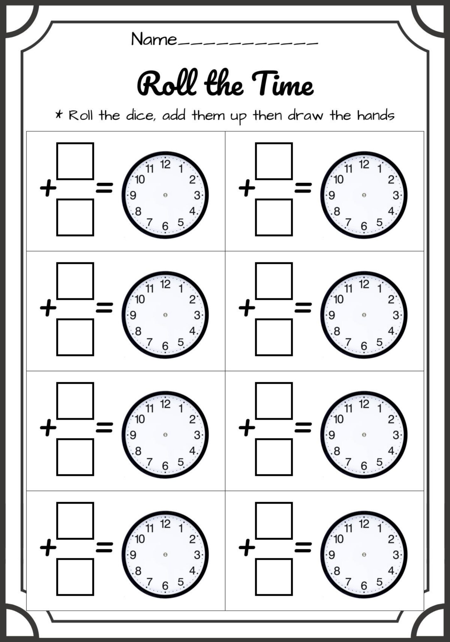 Telling time to the nearest 5 minutes No-prep worksheets - Made By Teachers