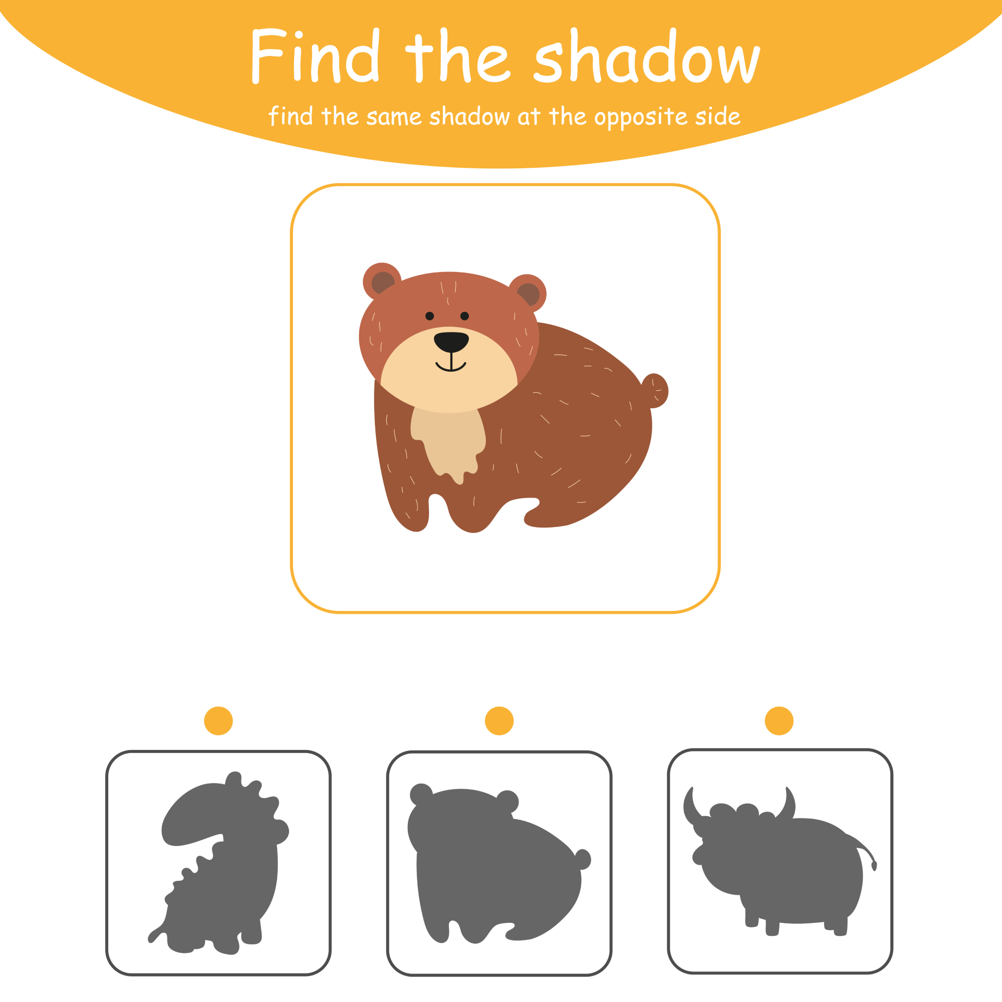 Shape Sorting by Shadow, Shape - Shape Tracing - Match the shape | Made ...
