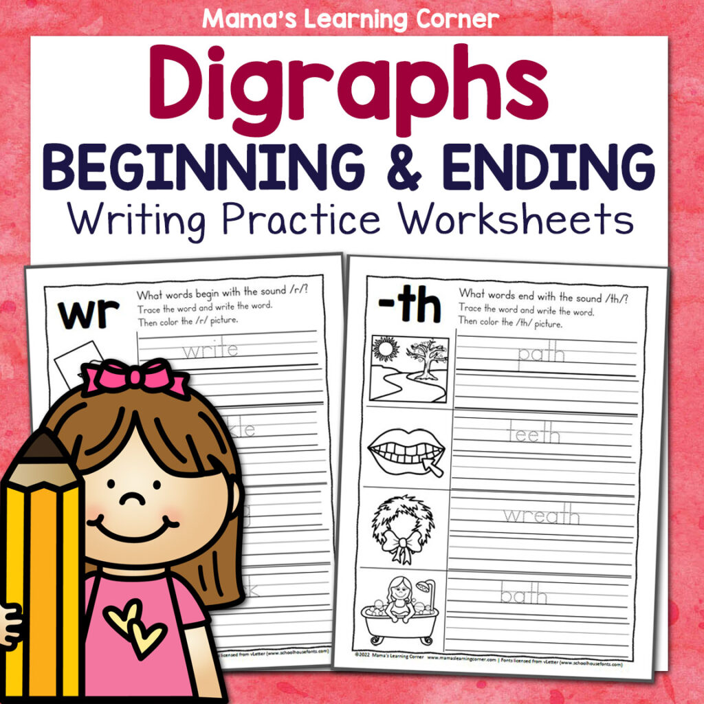 Digraph Writing Practice Worksheets - Made By Teachers