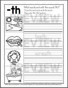 Digraph Writing Practice Worksheets - Made By Teachers